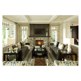 Artisan Lakeside Showhouse - Transitional - Family Room - Minneapolis ...
