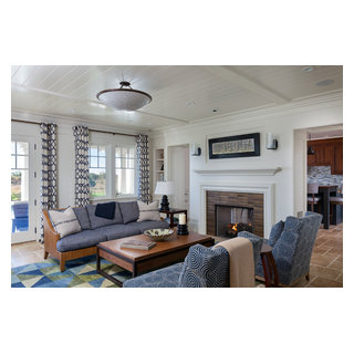 Atlantic Drive Double Gable - Beach Style - Family Room - Boston - by Patrick Ahearn Architect ...