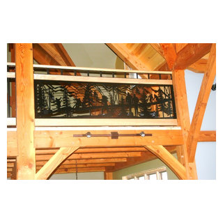 Balcony Handrails Timber Home - Rustic - Family Room - Other - by AJD ...