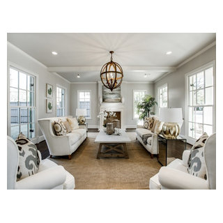 Barrow Durrett University Park - Beach Style - Family Room - Dallas ...