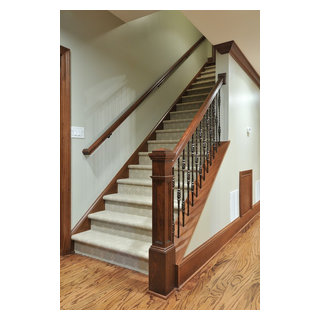 Basement with Brick Arches - Traditional - Staircase - Atlanta - by ...
