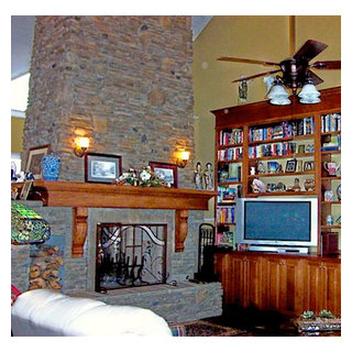 Battered Fireplace - Traditional - Family Room - Atlanta - by Phillip ...