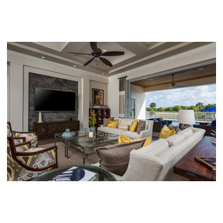 Bermuda Model Vero Beach Florida - Beach Style - Family Room - Miami ...