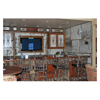 Birch Bark Bar - Traditional - Family Room - New York - by Olde World ...