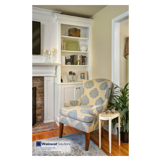 Built-in Book Shelf Designs by Wainscot Solutions - Mediterranean ...