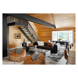 "Camp" Cabin Project - Rustic - Family Room - Chicago - by Devon Grace ...