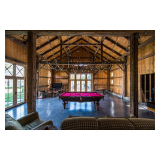 Cherry Valley Barn Game Room - Farmhouse - Family Room - Philadelphia ...