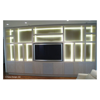 Chicago Lighted AV Unit - Modern - Games Room - Chicago - by Hylan ...