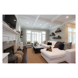 Coastal Home Design - Transitional - Family Room - Chicago - by Monika ...