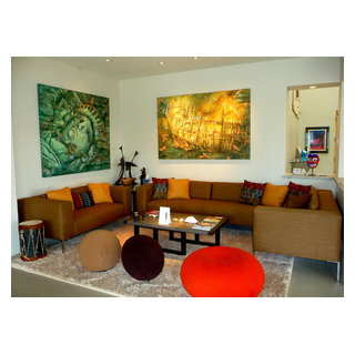 Conversation Area - Contemporary - Family Room - Los Angeles - by Susan ...