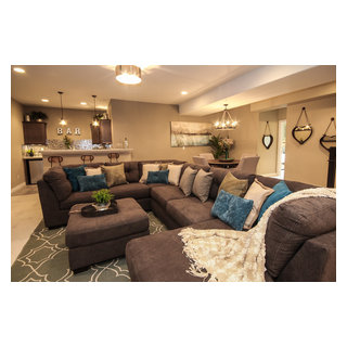 Covington Homes Model- The Palazzo - Transitional - Family Room ...