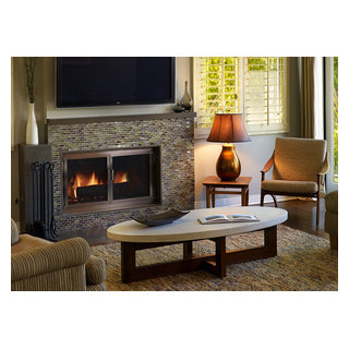 Cozy Mid-Century Modern Family room - Contemporary - Family Room - Los ...