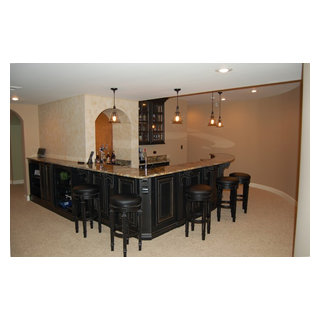Curved Basement Bar-The next Level - Traditional - Games Room ...