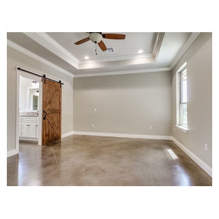 Custom built rustic home with modern finishes - Rustic - Family Room ...