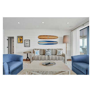 custom home, channel drive - Beach Style - Family Room - Other - by PBC ...