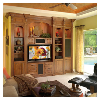 Custom Made Built In Wall Unit - Traditional - Family Room - Orlando ...