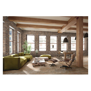 Daltile Brickwork Paver Tile with Reveal Imaging - Modern - Family Room ...
