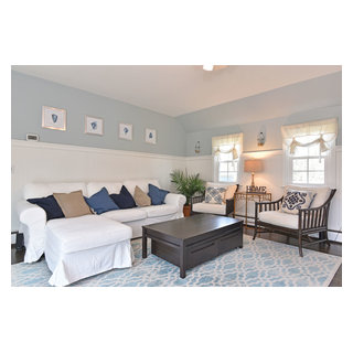 Dutch Colonial renovations - Beach Style - Family Room - Providence ...