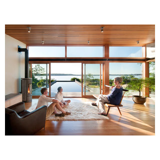 Eastern Point Retreat - Modern - Family Room - Boston - by Flavin ...