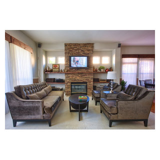 Elegant Family Room - Contemporary - Family Room - Phoenix - by ...