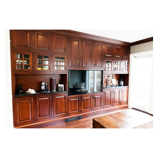 Entertainment Center/ Coffee Bar - Traditional - Family Room - New York ...