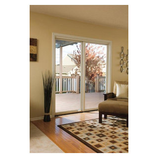 Fiberglass Sliding Patio Door - Contemporary - Family Room - San ...