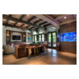 Fish Tank Living Room - Traditional - Family Room - Houston - by The ...