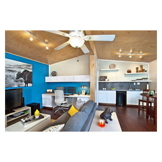 Fix It And Finish It - Pool House Remodel - Contemporary - Family Room ...