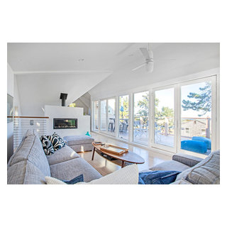 Footbridge House - Beach Style - Family Room - Portland Maine - by ...