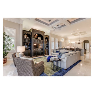 Fun and Funky Family Vacation Home - Transitional - Family Room - Miami ...