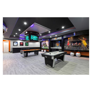 Game Den - Modern - Family Room - Orlando - by Louise Stapleton ...