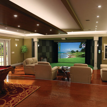 Home Theatre Game Room Combo - Photos & Ideas | Houzz