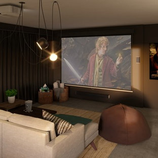 75 Beautiful Game Room with Black Walls Pictures & Ideas - June, 2021 ...