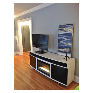 Glamourous Bachelorette Condo - Contemporary - Family Room - Chicago ...