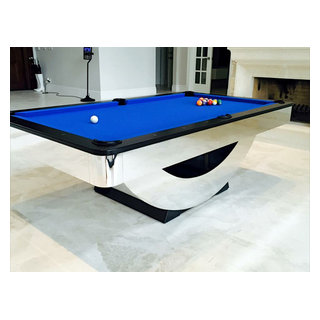 Goldenwest Modern Reverse Rainbow Pool Table - Modern - Family Room ...