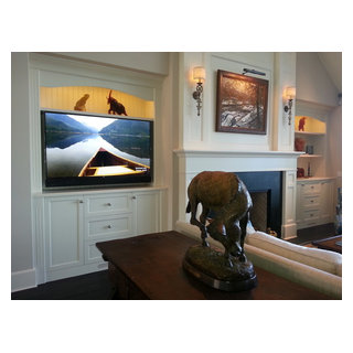Great Room (Custom Speaker Bar, Ported Subwoofer in Cabinet Toe Kick ...