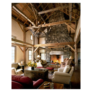 Great Room Fireplace - Farmhouse - Family Room - New York - by Haver ...