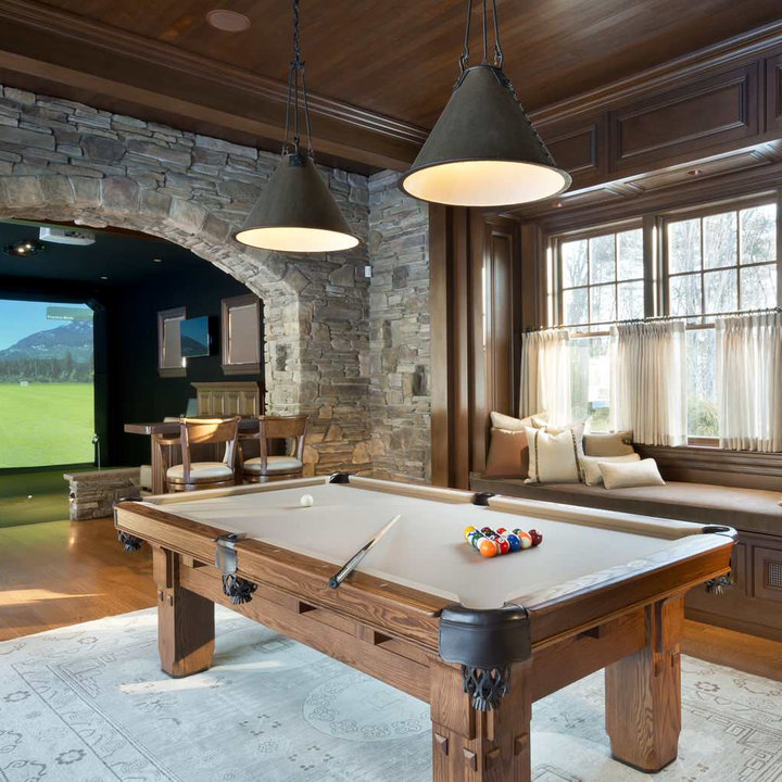 Golf Simulator Room - Photos & Ideas | Houzz