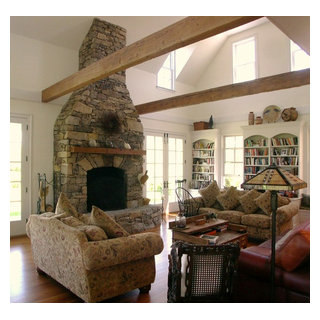 Historic Farmhouse Addition and Restoration - Farmhouse - Family Room ...