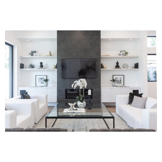 Home Remodeling Pasadena - Contemporary - Family Room - Los Angeles ...