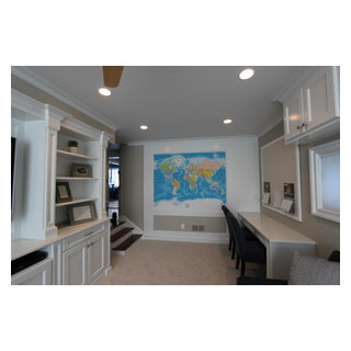 Homework Room with Built in and Map - Clásico - Sala de estar - Nueva ...