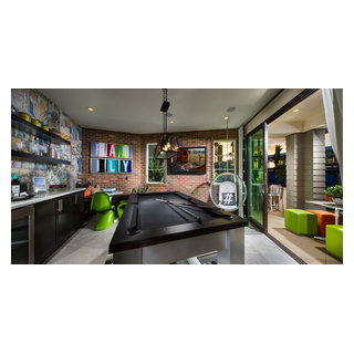 Industrial Game Room - Industrial - Family Room - Los Angeles - by ...
