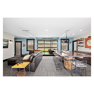 Jamestown Modern Farmhouse - Farmhouse - Family Room - Grand Rapids ...