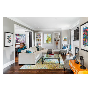 Jane Lockhart Modern Design in Traditional House - Transitional ...