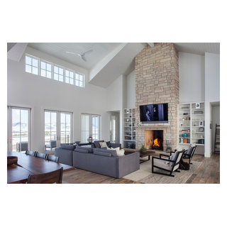 Koda Modern Farmhouse - Modern - Family Room - Denver - by Cornerstone ...