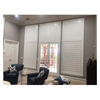 Large Louver Spacing...5 inch - Craftsman - Salle de Séjour - Dallas ...