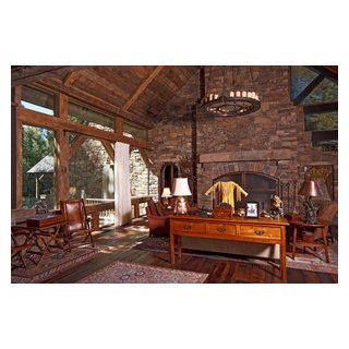 Lazy J Ranch - Rustic - Family Room - Other - by JLF & Associates, Inc ...