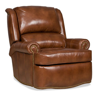 Leather Recliners & Leather Swivel Rocker Recliners - Traditional ...