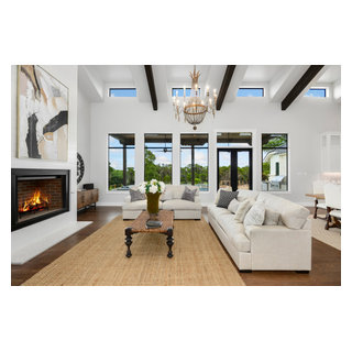 Ledgestone Trail at Cordillera Ranch - Farmhouse - Family Room - Austin ...