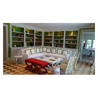 Library in Hamptons Summer Home - Modern - Family Room - New York - by ...